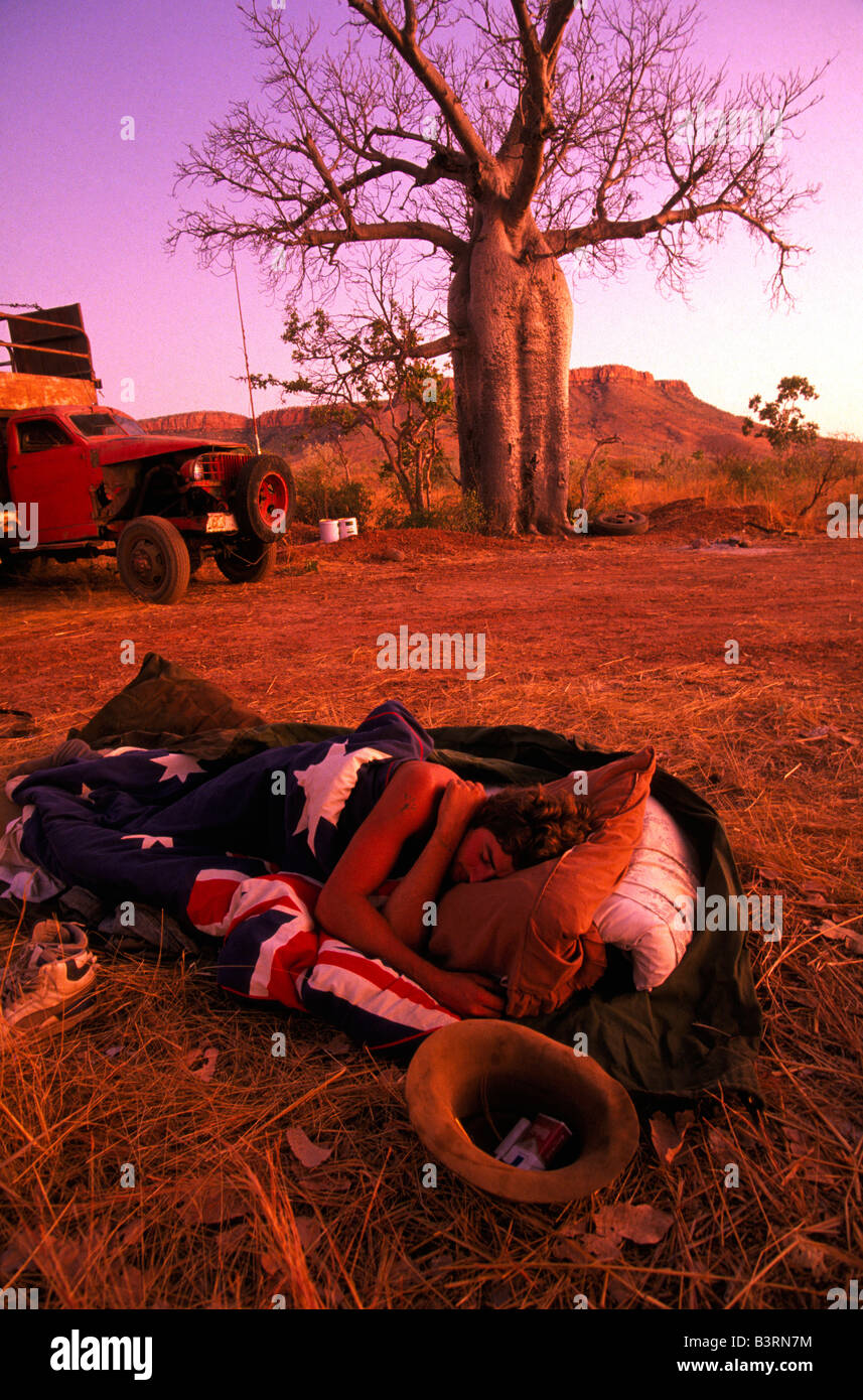 Camping out, Australia Stock Photo - Alamy