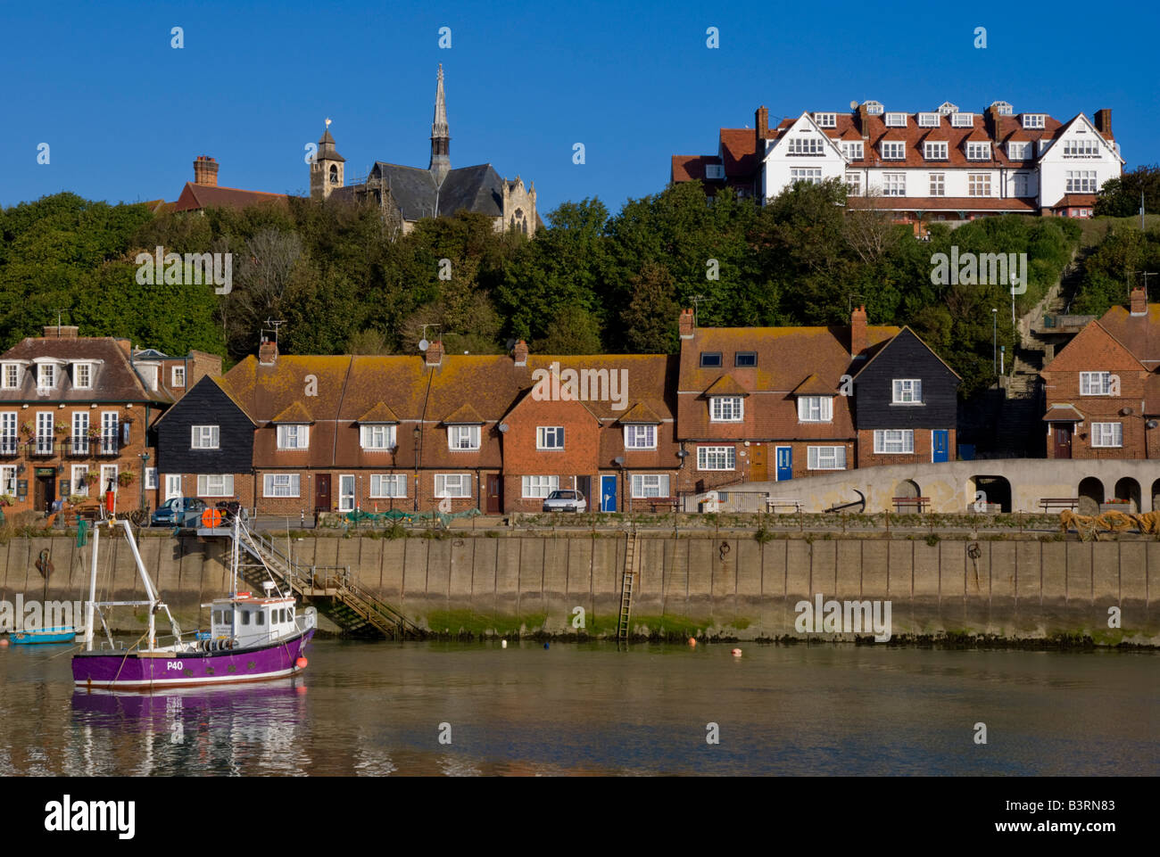 Europe UK england kent folkstone harbour Stock Photo - Alamy
