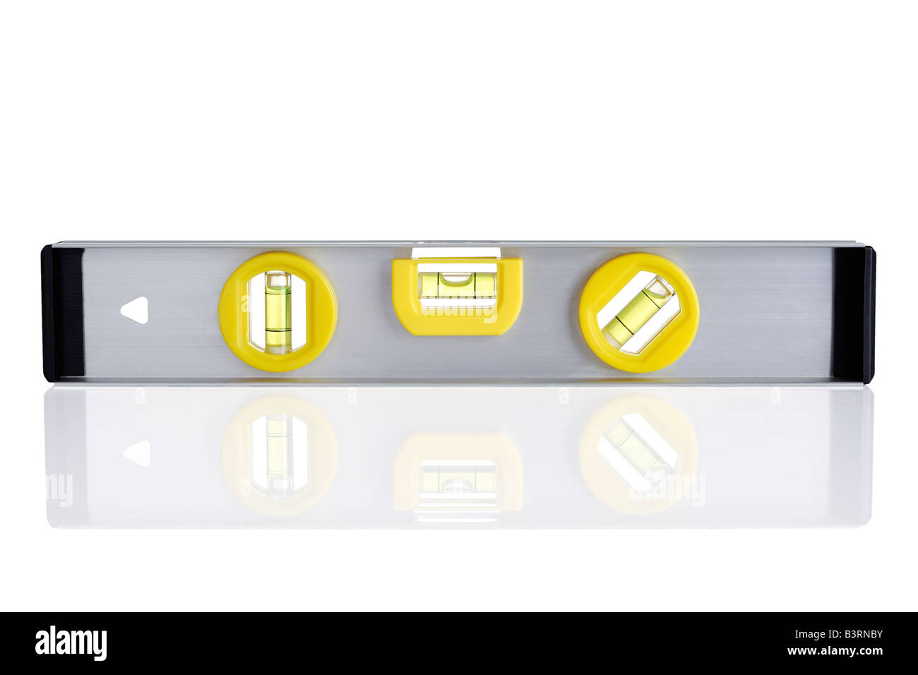 Spirit Level on a White Background Stock Photo - Alamy