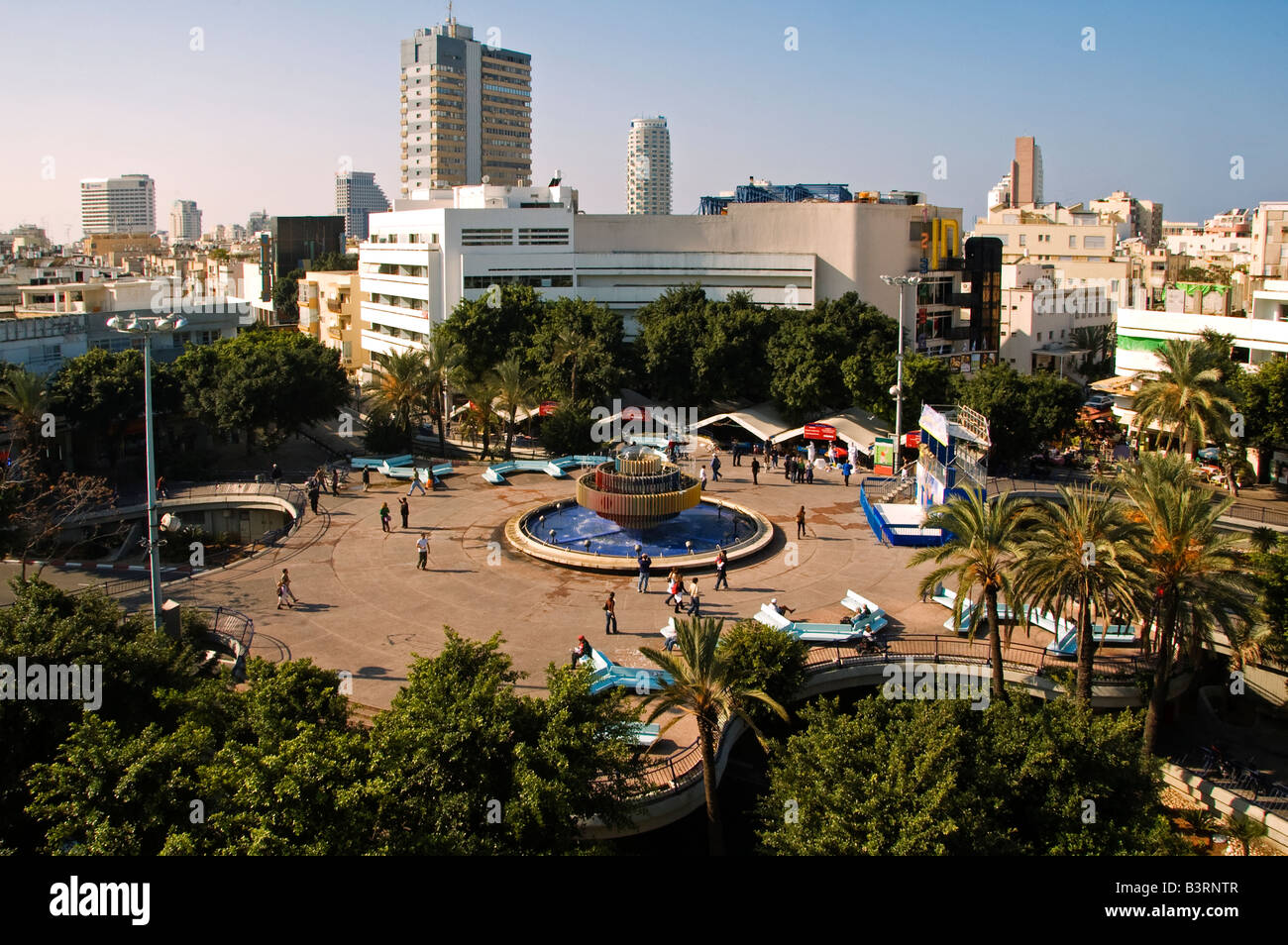 Dizengoff square and Tel Aviv cityscape Israel Stock Photo - Alamy