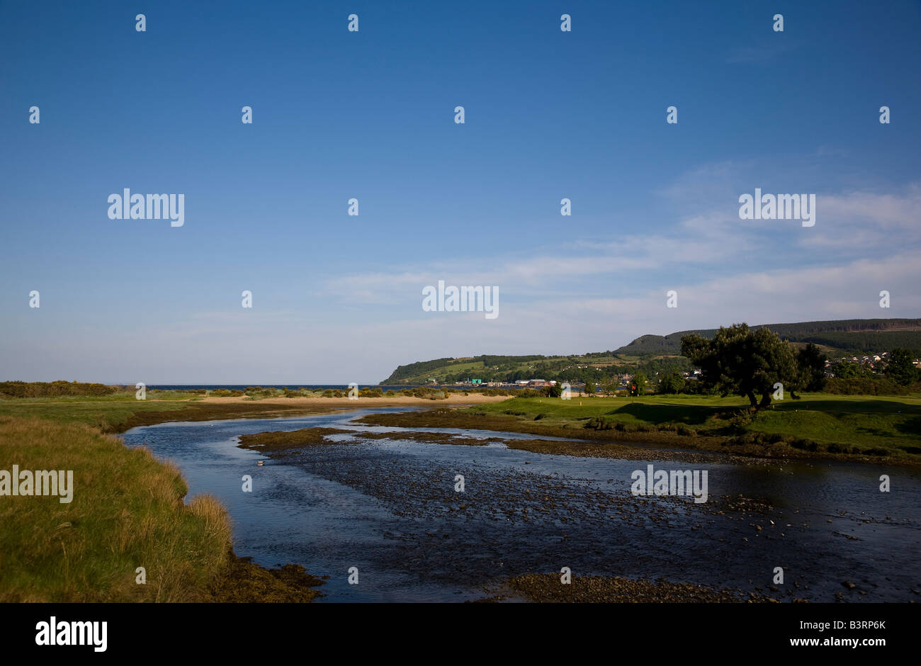 General view of Brodick beach on the Isle of Arran in south west ...