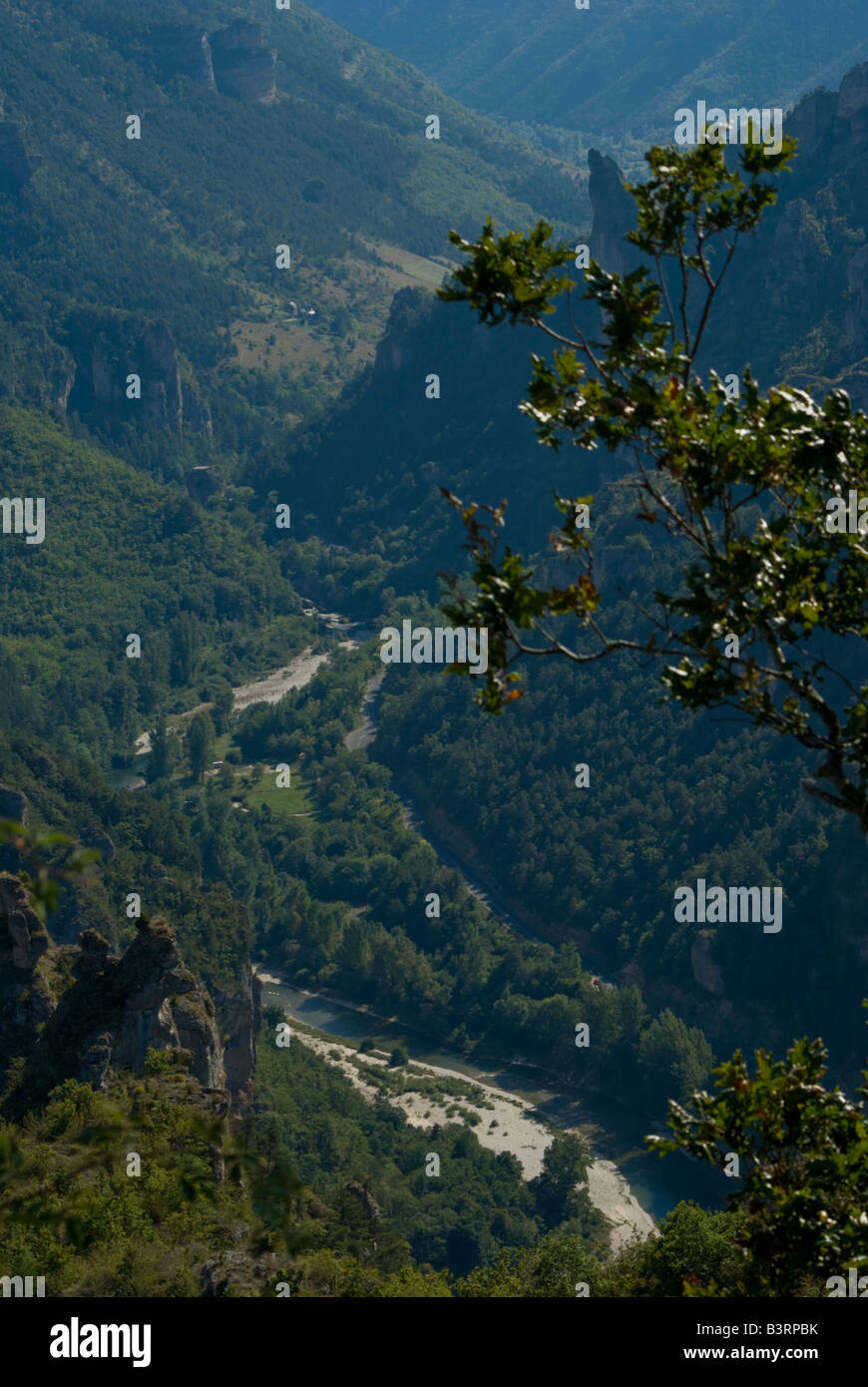 Europe France gorges du tarn view from Point Sublime Stock Photo - Alamy