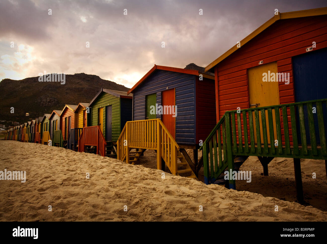 Changing huts along the beach, Cape Town, South Africa Stock Photo - Alamy