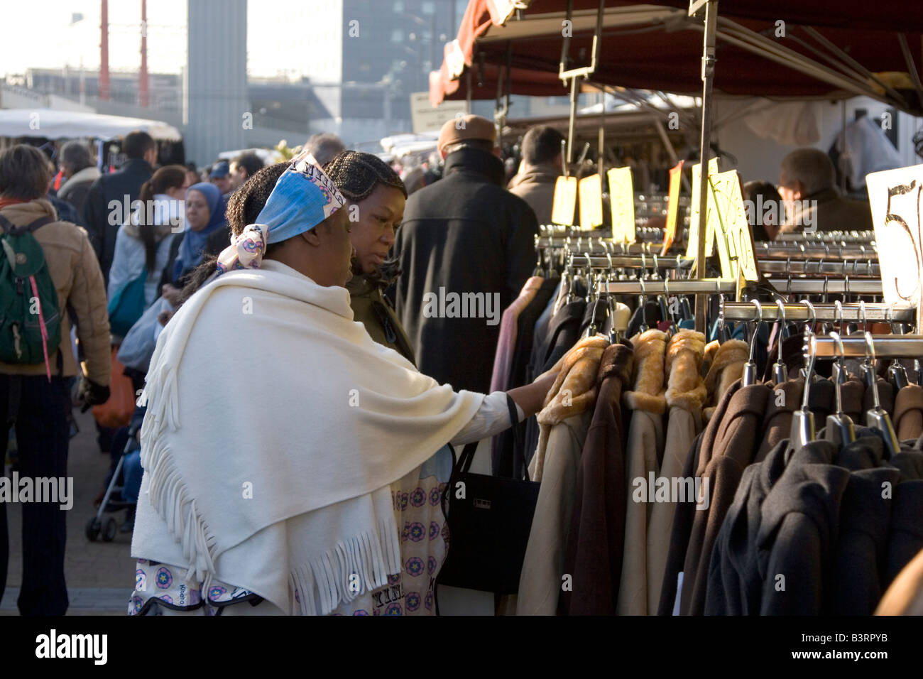 A bright morning at Midi Market, one of Europe's largest open air ...