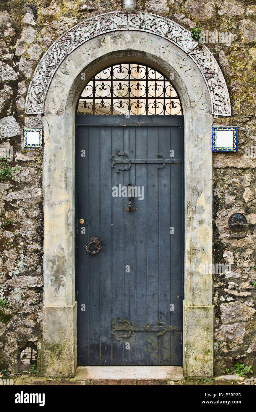 Old house gate, Capri, Italy Stock Photo - Alamy