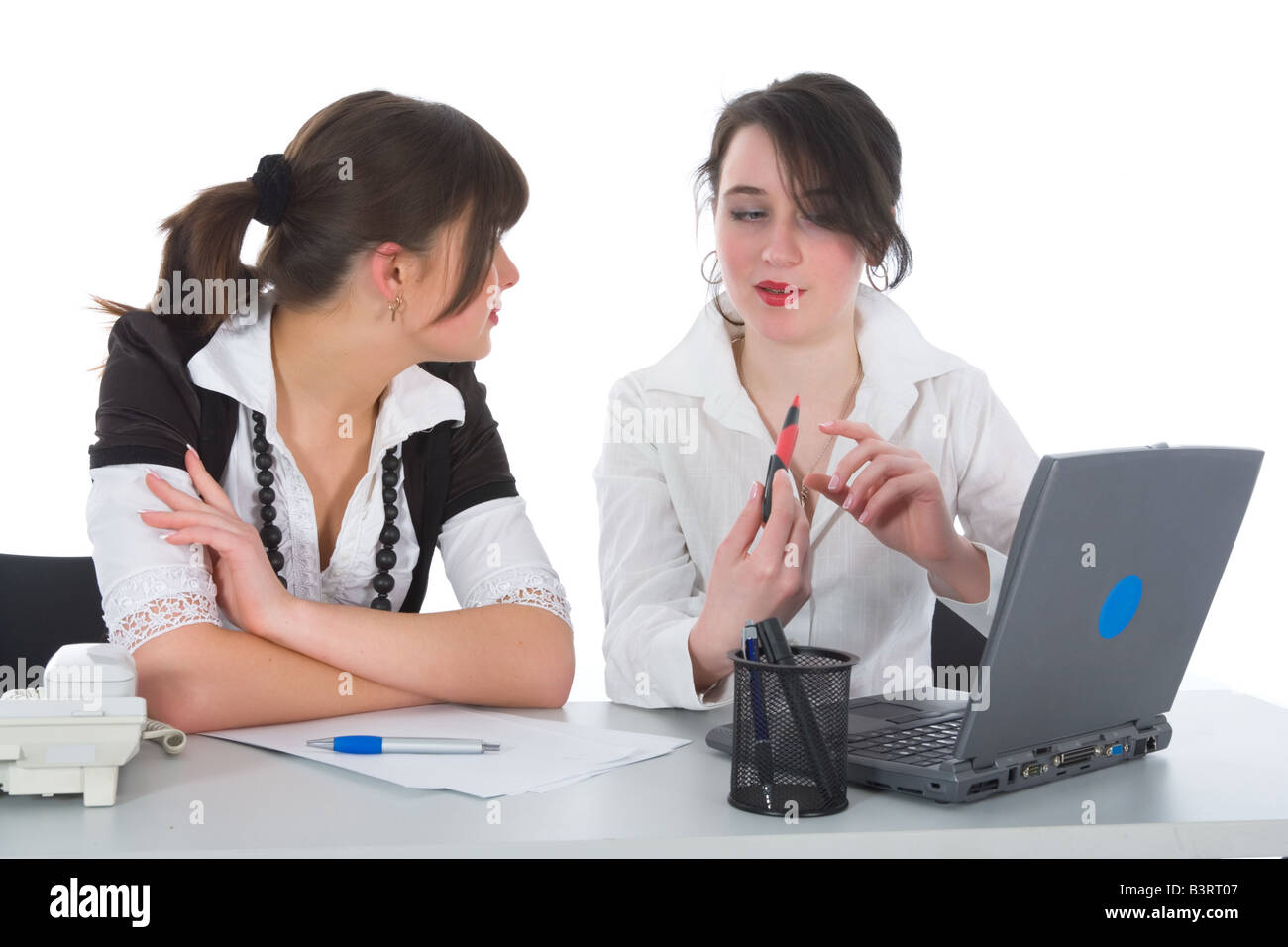 business women working on isolated background Stock Photo - Alamy