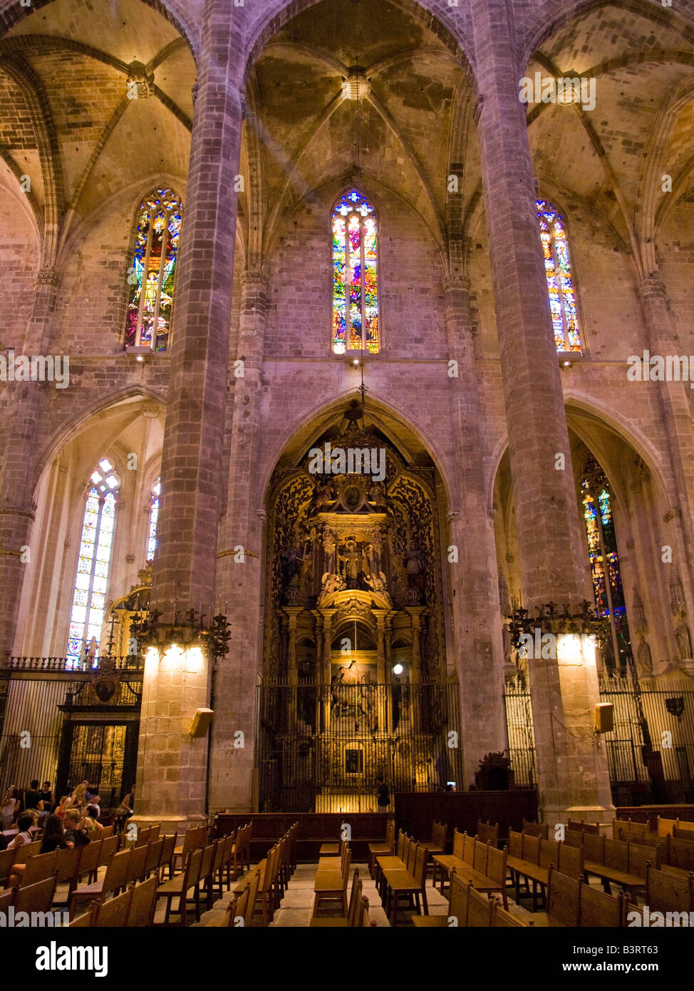 Cathedral of Mallorca, interior Stock Photo - Alamy