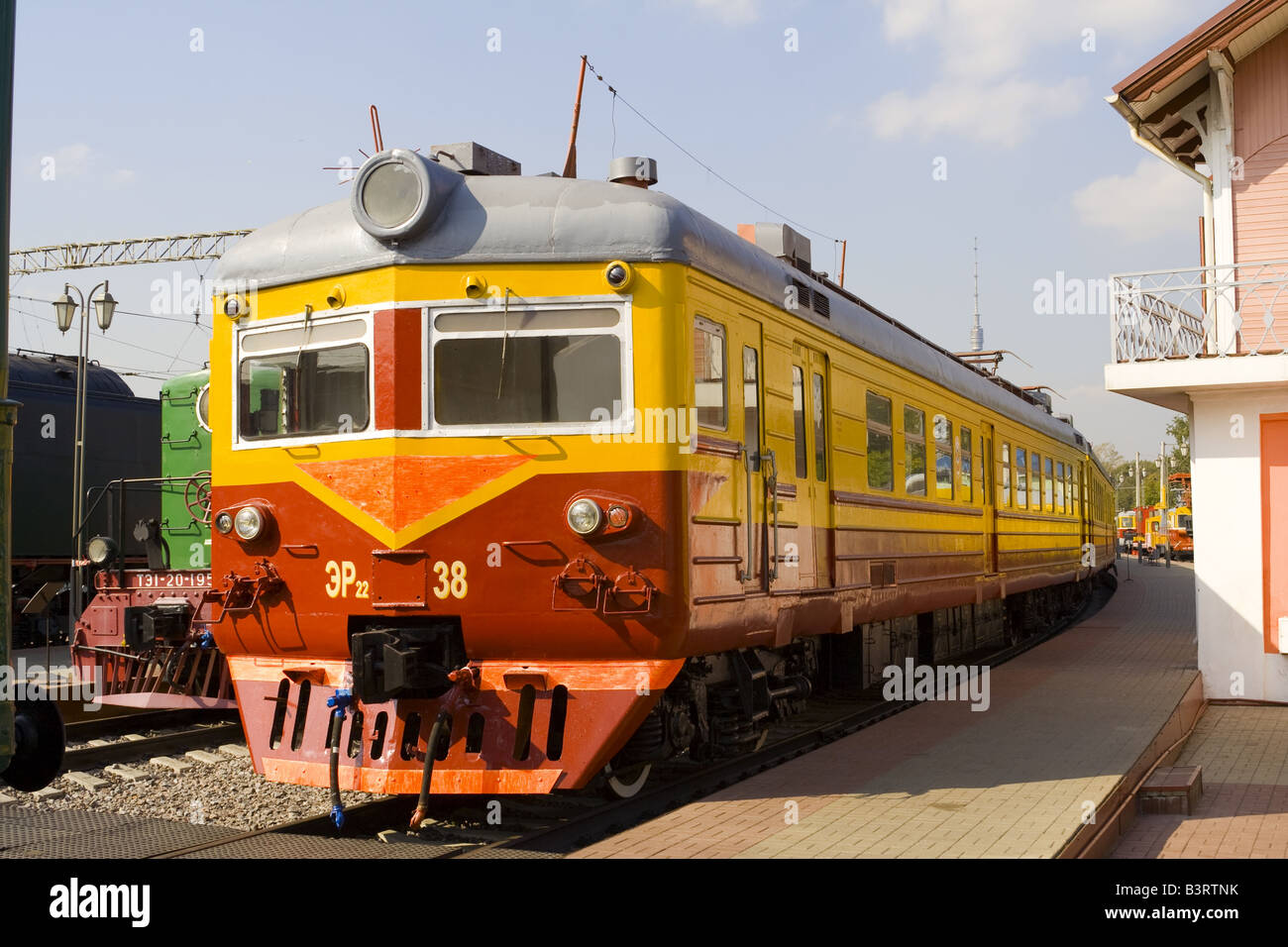 Electric train Er22 Russia 1968, electric railway station Stock Photo ...