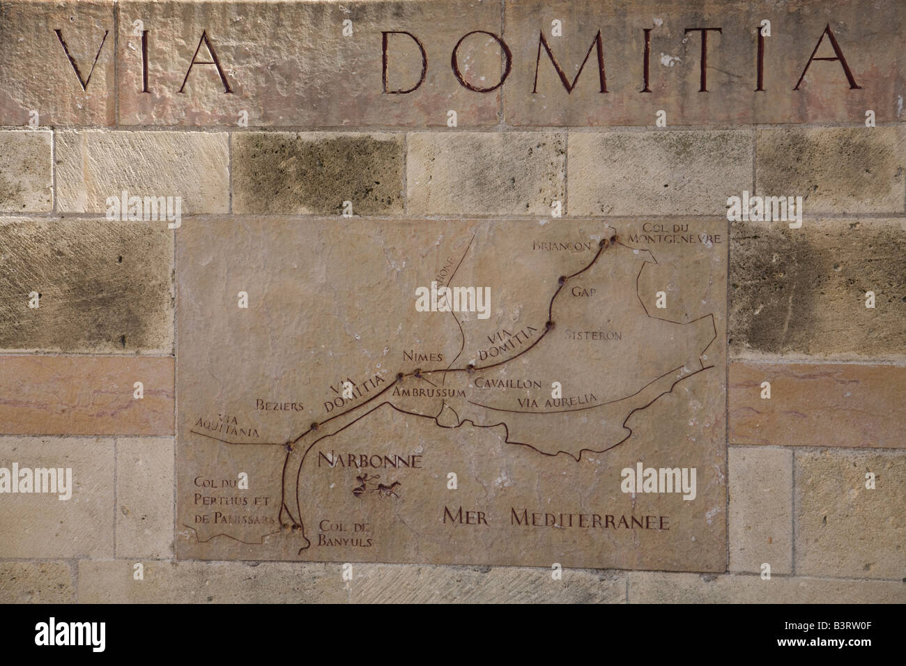 Narbonne domitia roman road hi-res stock photography and images - Alamy