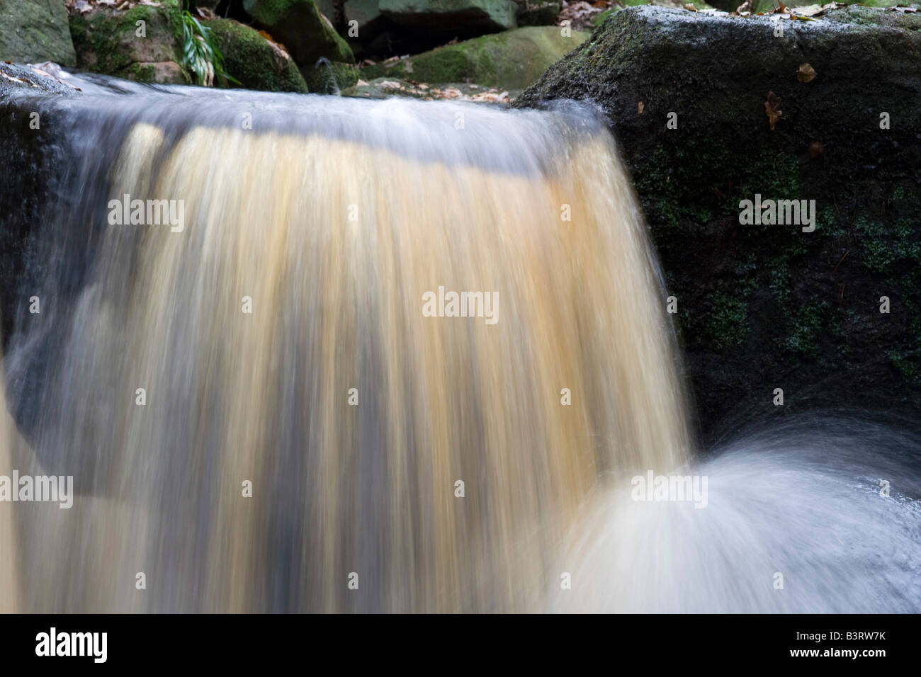 padley gorge waterfall derbyshire peak district national park england ...