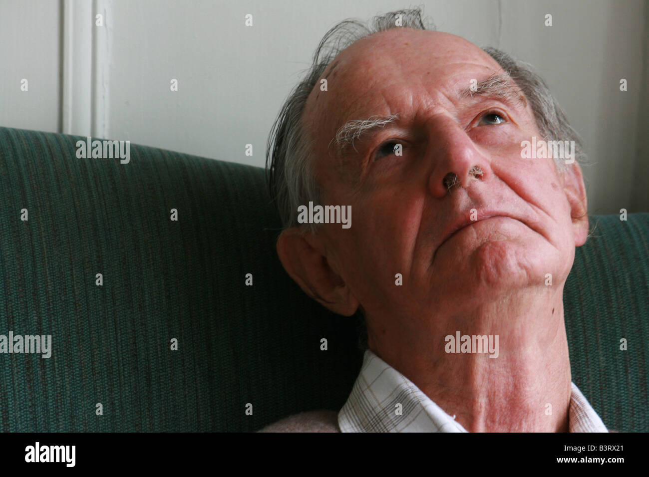 Old man thinking Stock Photo - Alamy