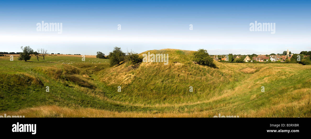 motte and bailey castle yelden bedfordshire home counties england uk ...