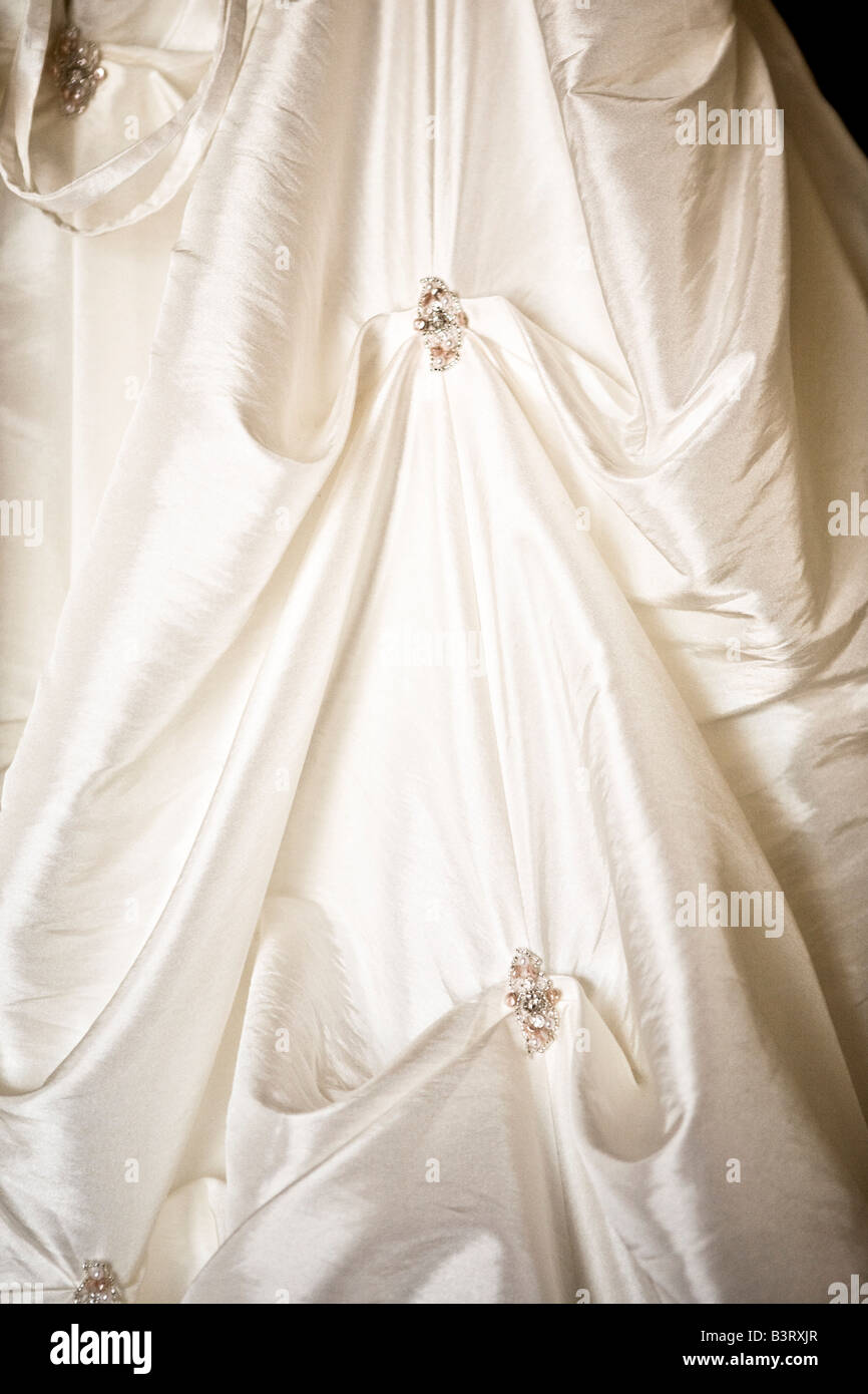 Close up of wedding dress Stock Photo - Alamy