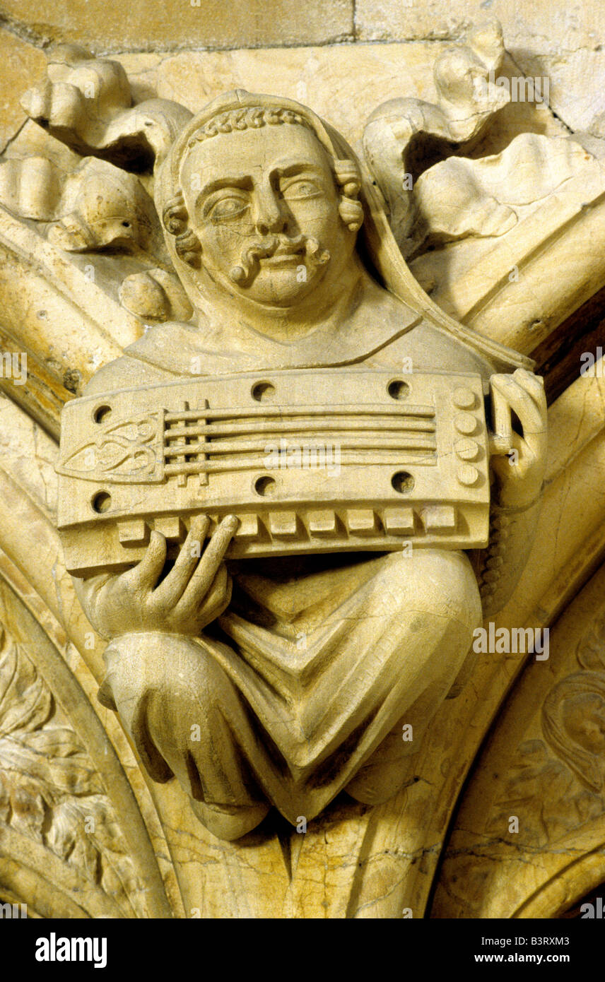 Medieval musician Hurdy Gurdy Beverley Minster musicians music musical ...