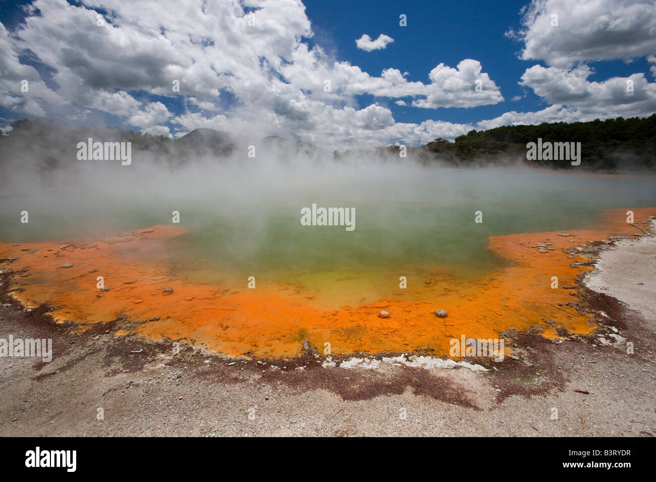Champagne Pool, Wai-O-Tapu, North Island, New Zealand Stock Photo - Alamy