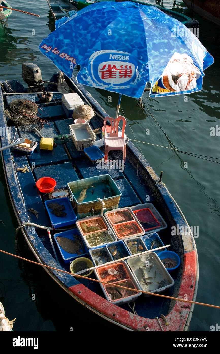 asia china hong kong Saikung new territories 2007 fish boats Stock Photo - Alamy