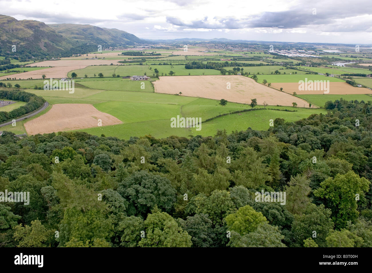 Farmland on the Carse of Stirling fertile farmland next to the River ...