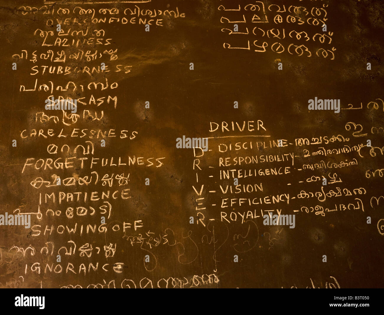 Writing on chalk board Stock Photo - Alamy