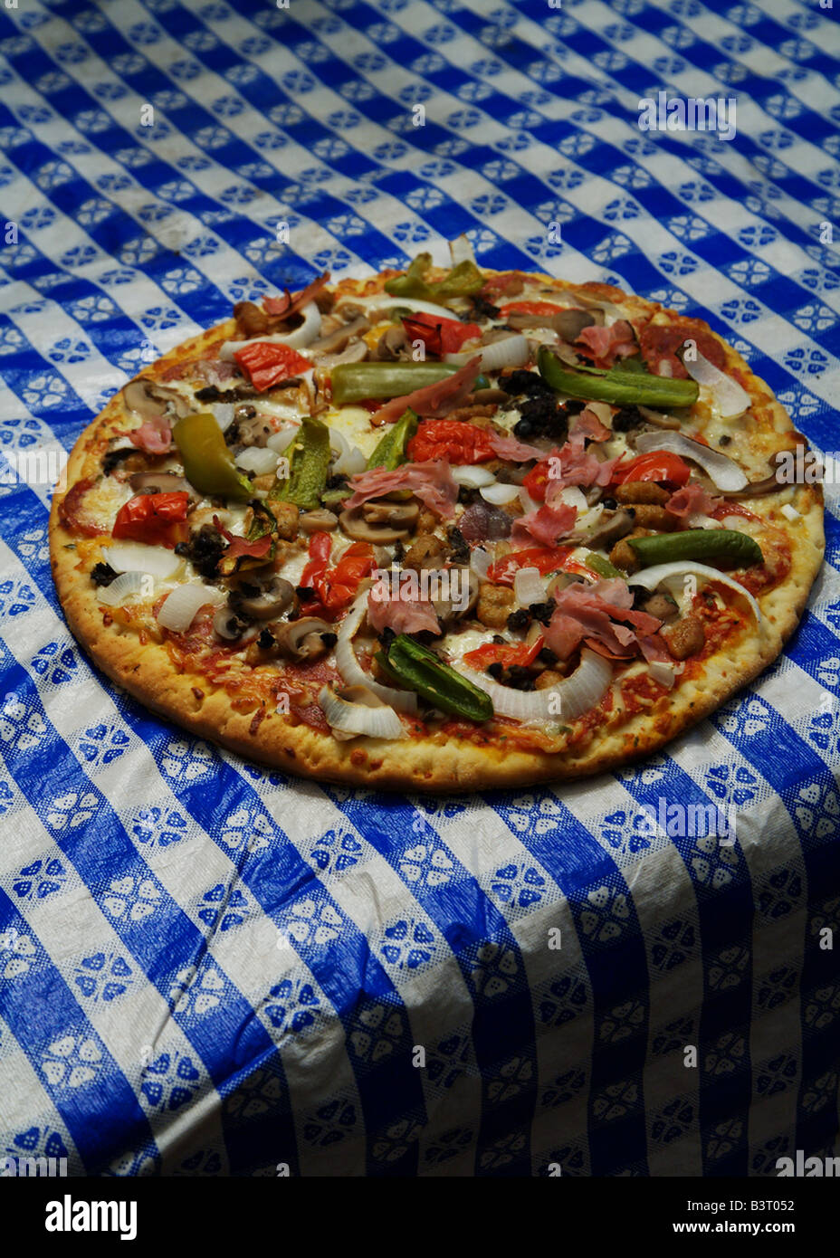 Garbage Pizza 16 inches 11 ingredients Stock Photo - Alamy