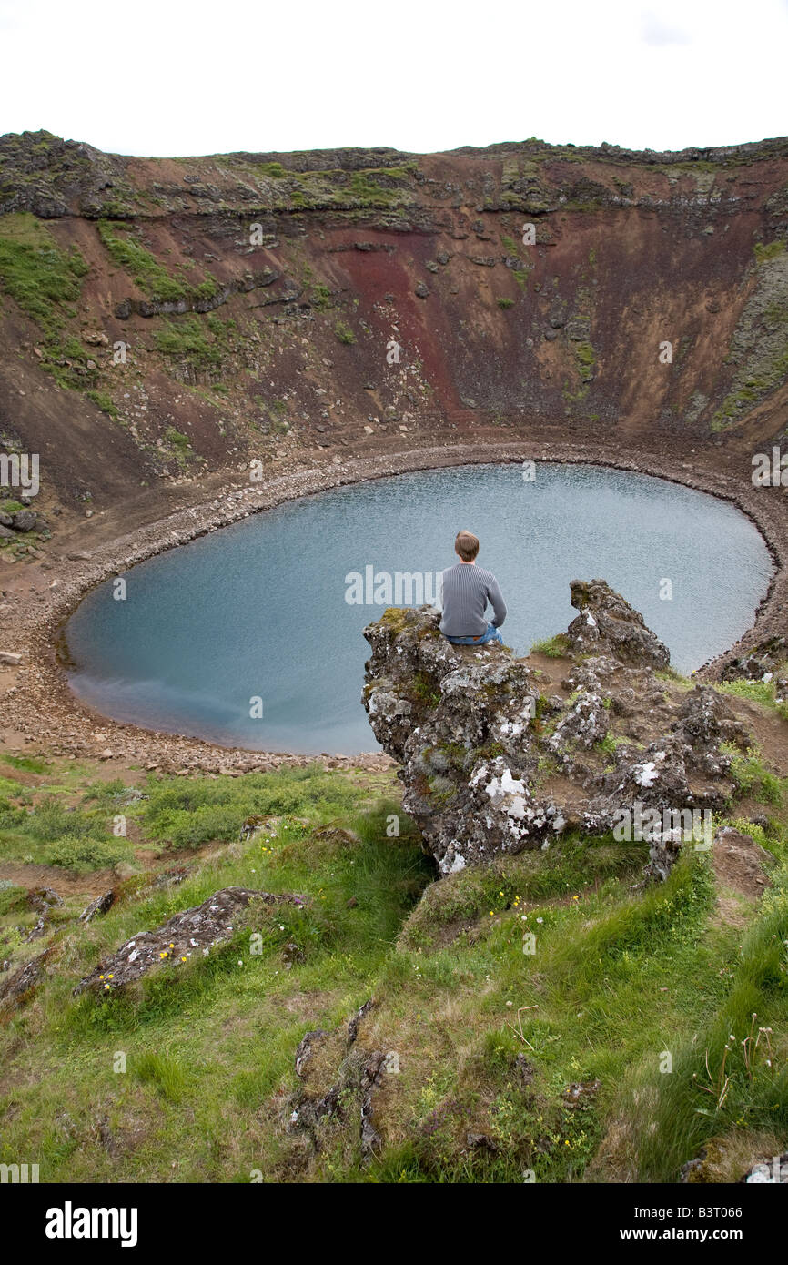 Water filled crater hi-res stock photography and images - Alamy