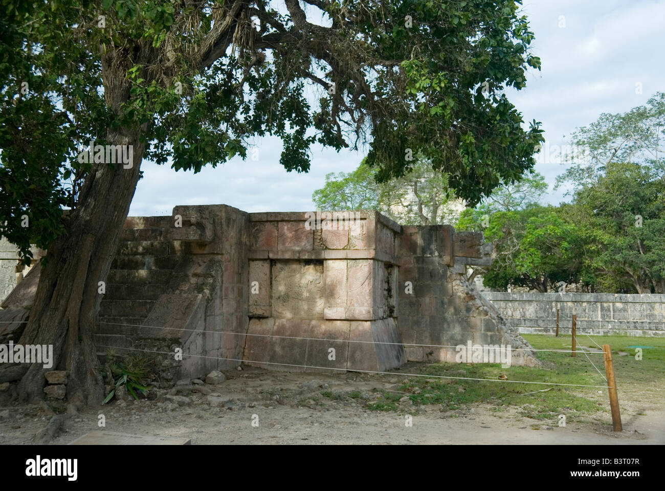 Platform of the Eagles and Jaguars Chichen Itza Toltec Maya Ruins ...