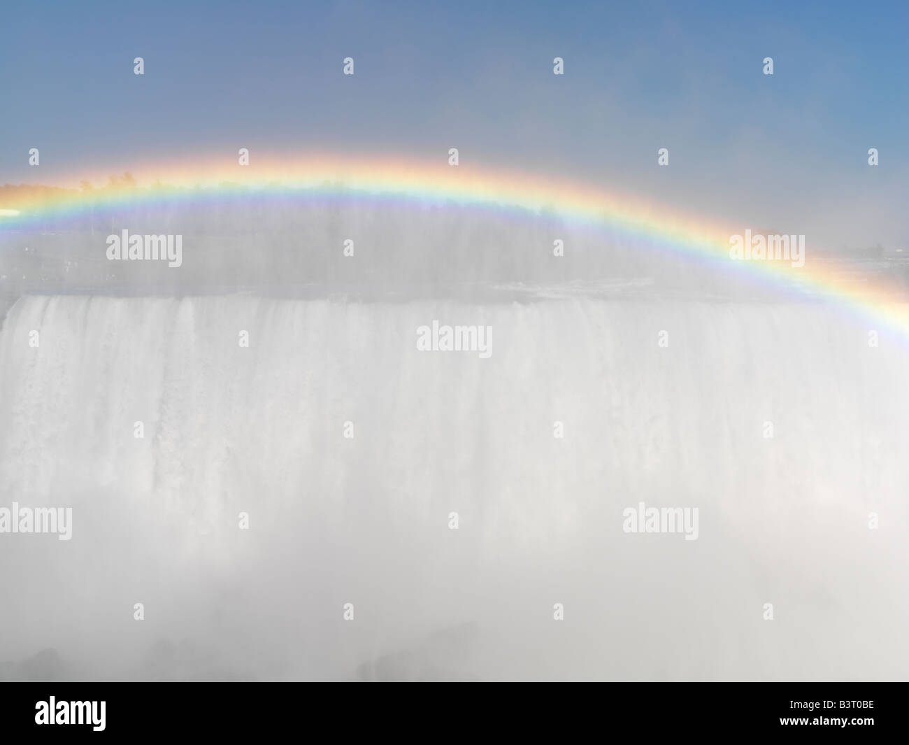 Canada,Ontario,Niagara Falls,Canadian Falls with a rainbow Stock Photo ...