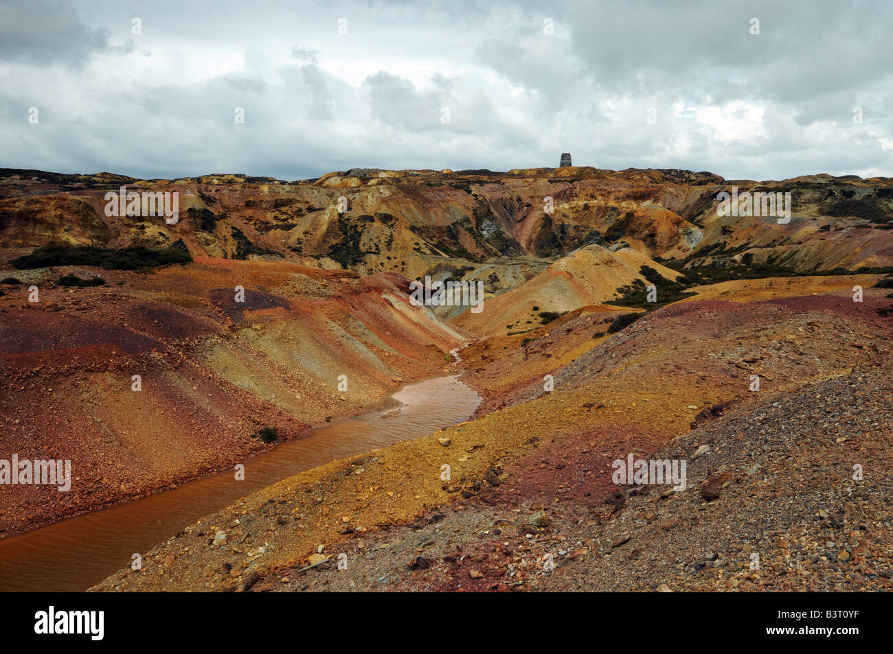 Parys Opencast copper mine Anglesey North Wales Stock Photo - Alamy