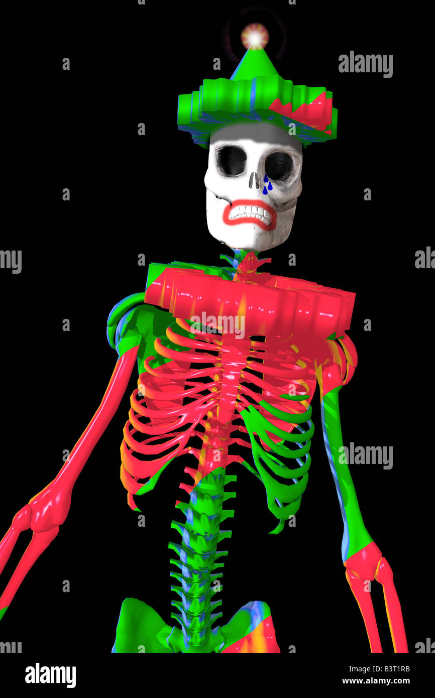Skeleton clown hi-res stock photography and images - Alamy