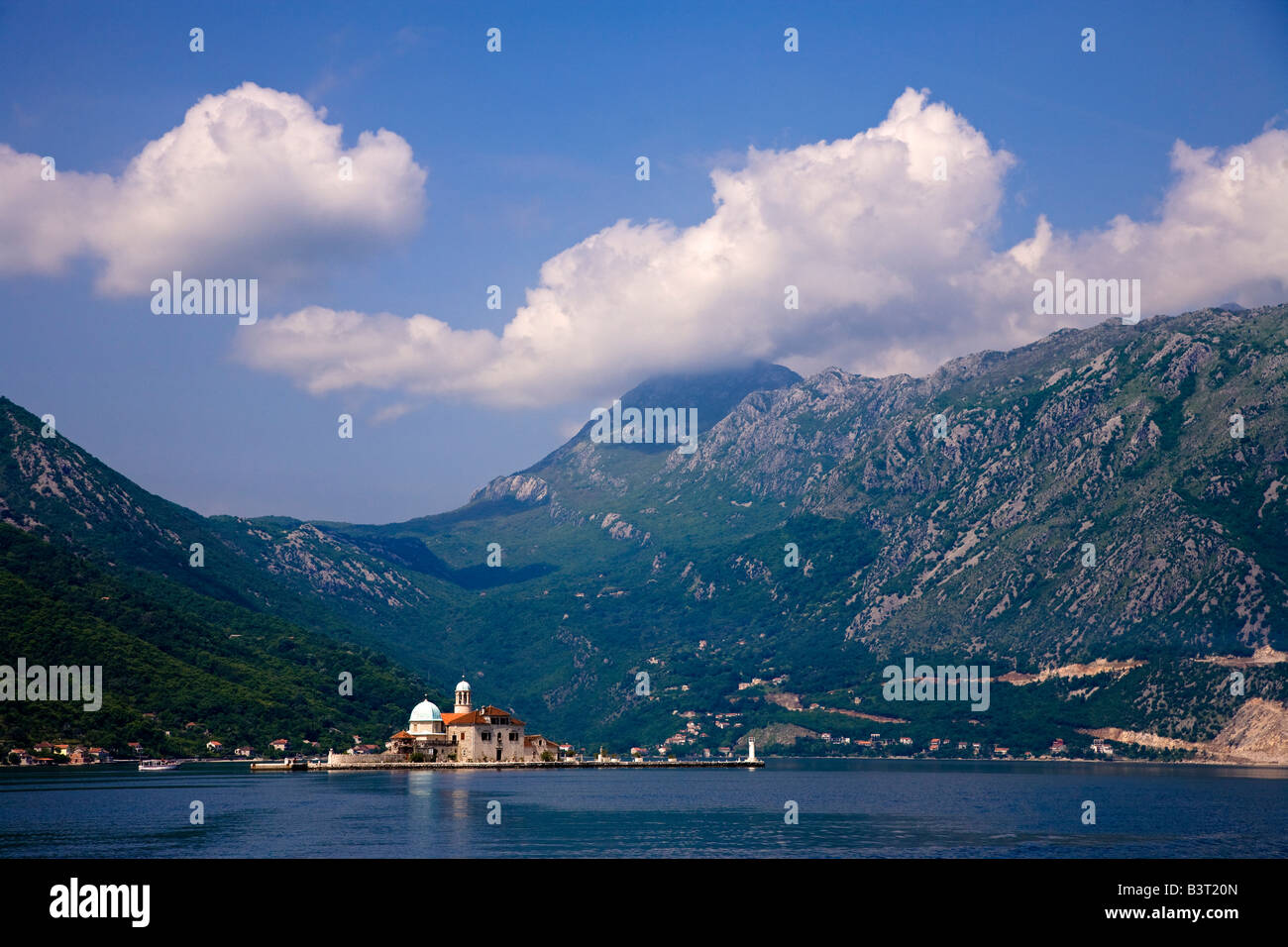 Our Lady of the Rocks Island Risan Bay of Kotor Montenegro Europe Stock ...