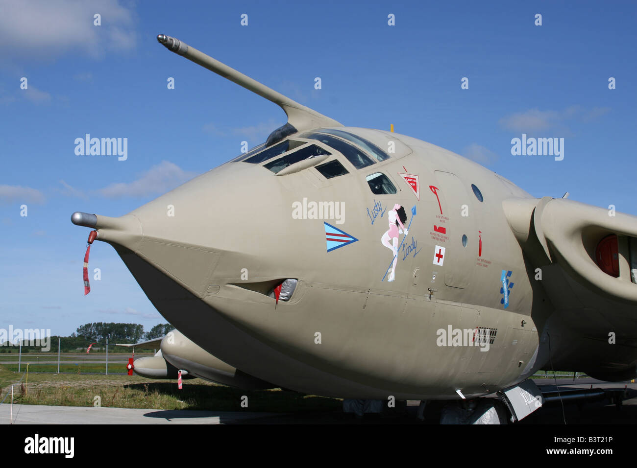 close up of nose and cockpit of victor jet bomber Stock Photo - Alamy