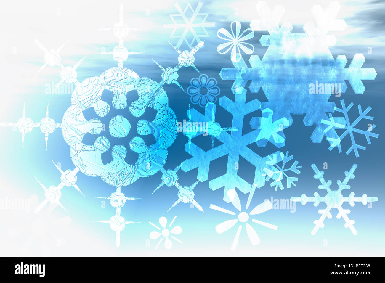 Many snowflakes falling in hi-res stock photography and images - Alamy