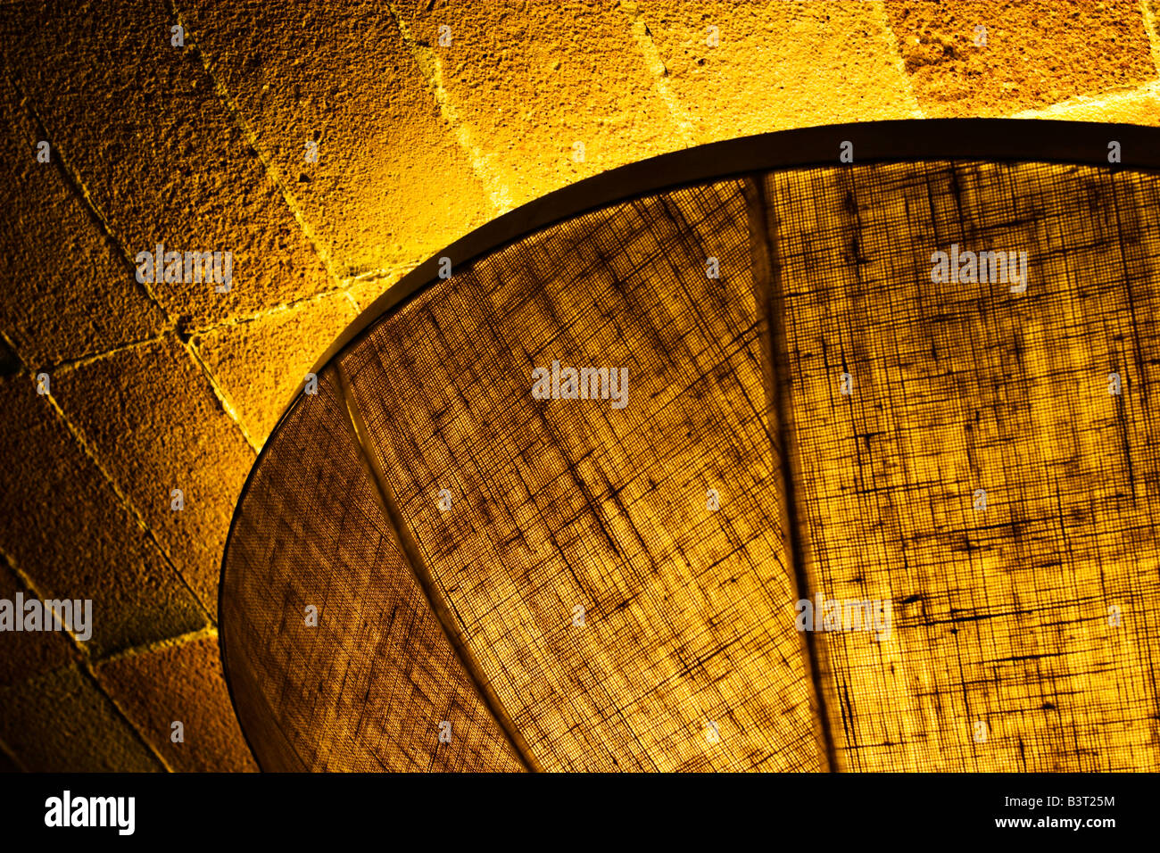 A unique light fixture in the monastery at Montserrat, Spain Stock ...