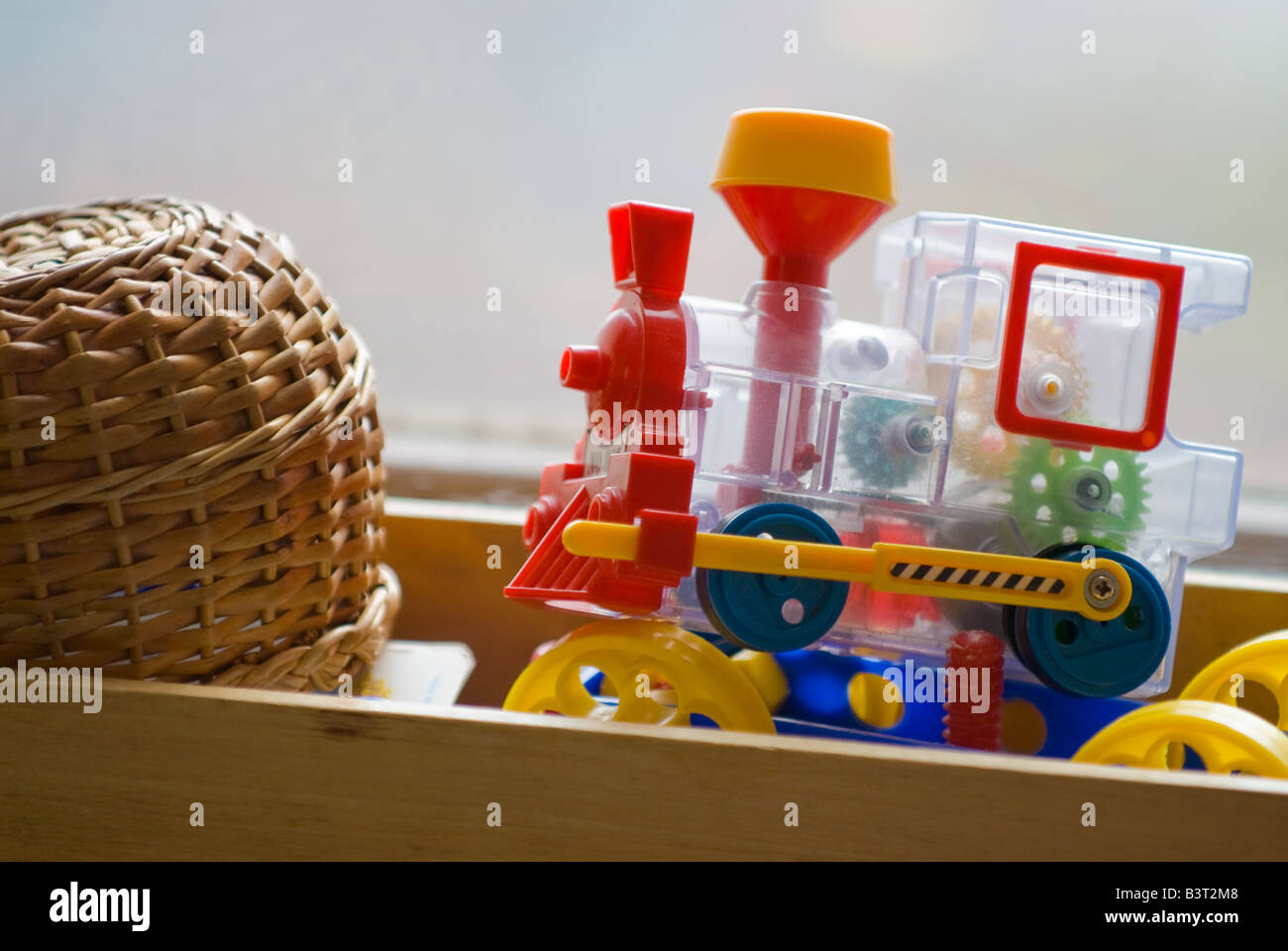See-through train locomotive Stock Photo - Alamy