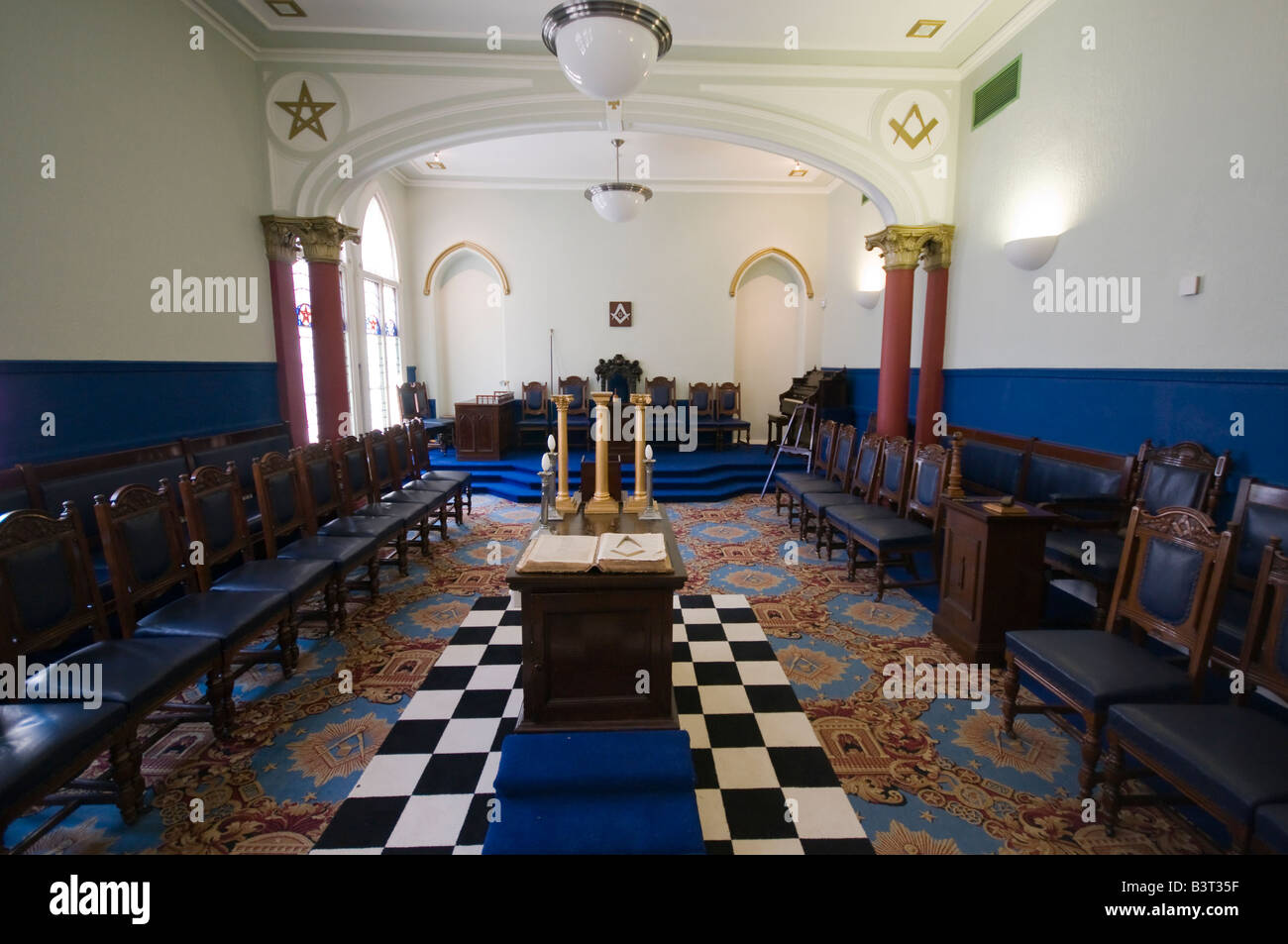 Inside masonic hall hi-res stock photography and images - Alamy