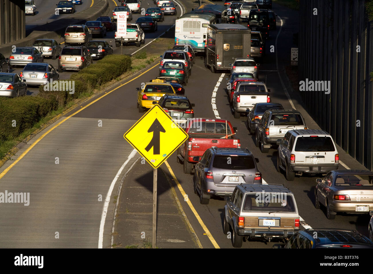 Congestion on freeway Seattle Washington USA Stock Photo - Alamy
