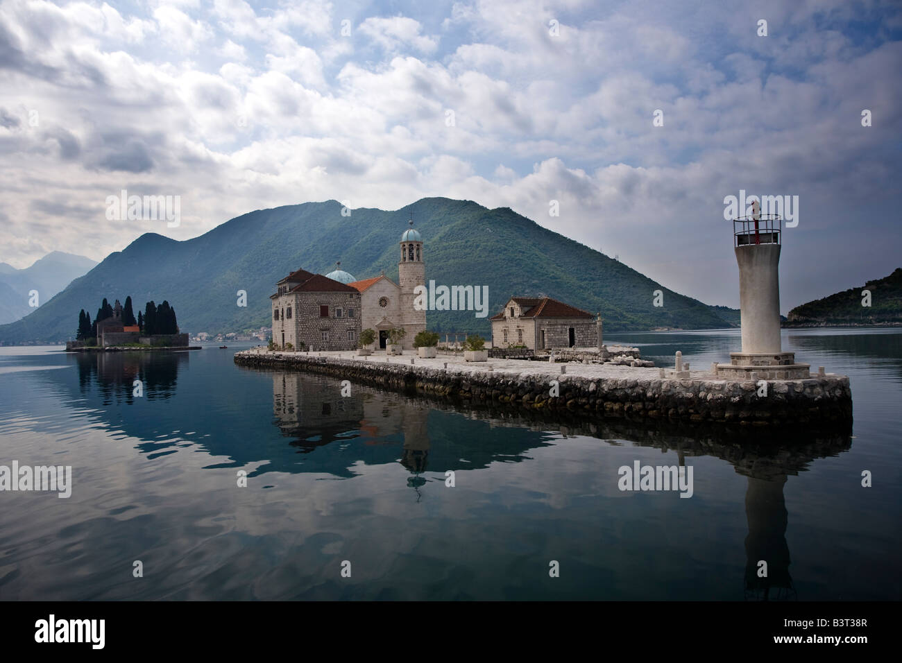 Our Lady of the Rocks Island Risan Bay of Kotor Montenegro Europe Stock ...