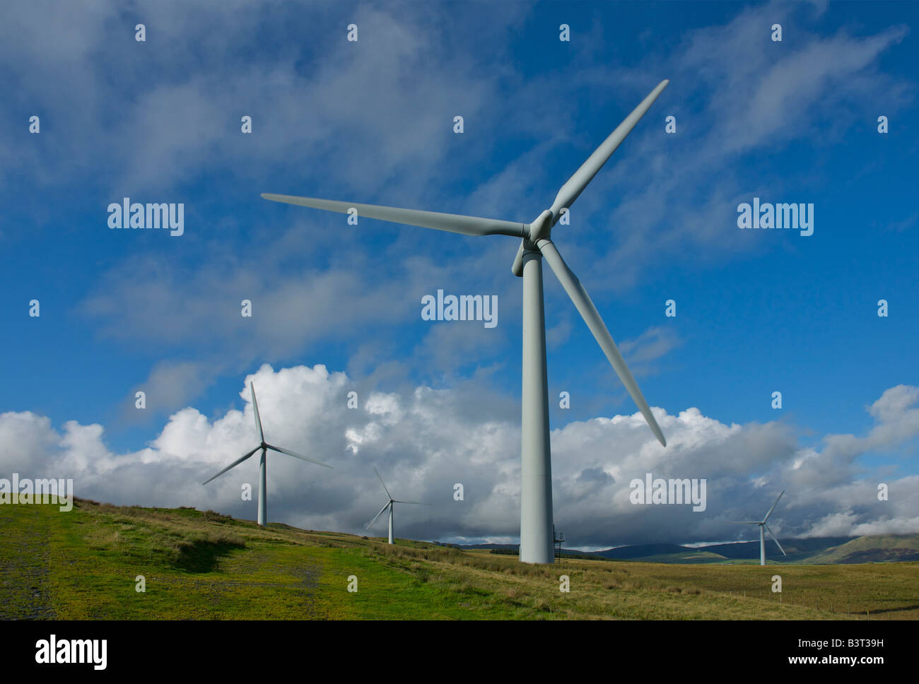Lambrigg Windfarm, above Junction 37 of M6, near Kendal, Cumbria ...