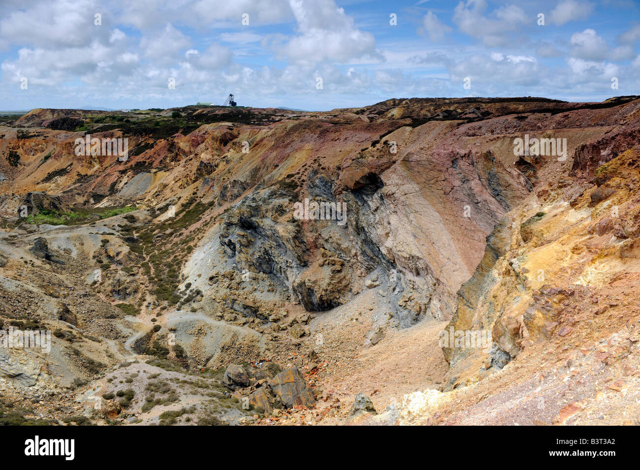 Parys Opencast copper mine Anglesey North Wales Stock Photo - Alamy