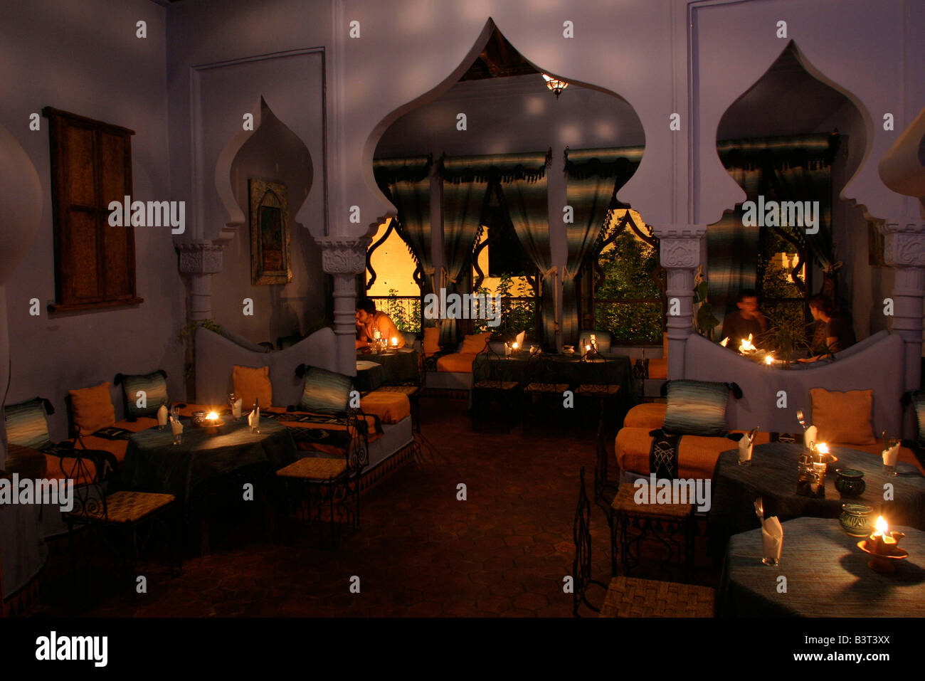 The romantic first floor restaurant of The Aladdin's Lamp restaurant ...