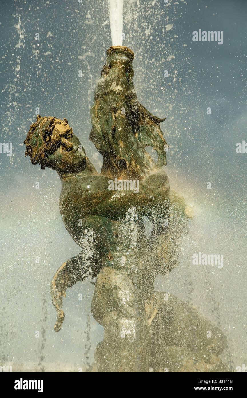 Rutelli's central sculpture of the god Glaucus in Fountain of the ...