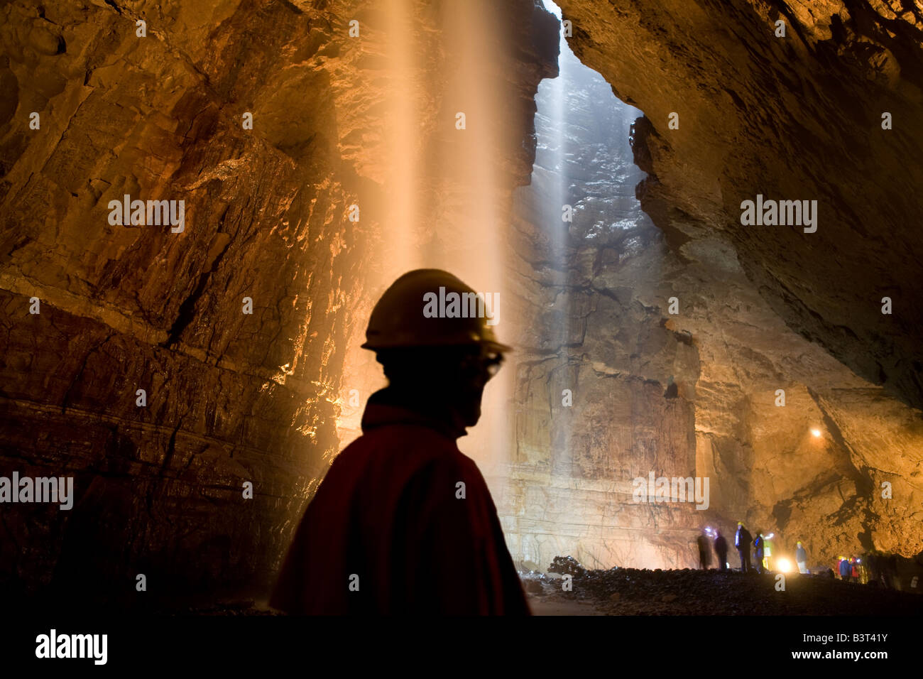 Pot Holing in the Yorkshire Dales Stock Photo - Alamy