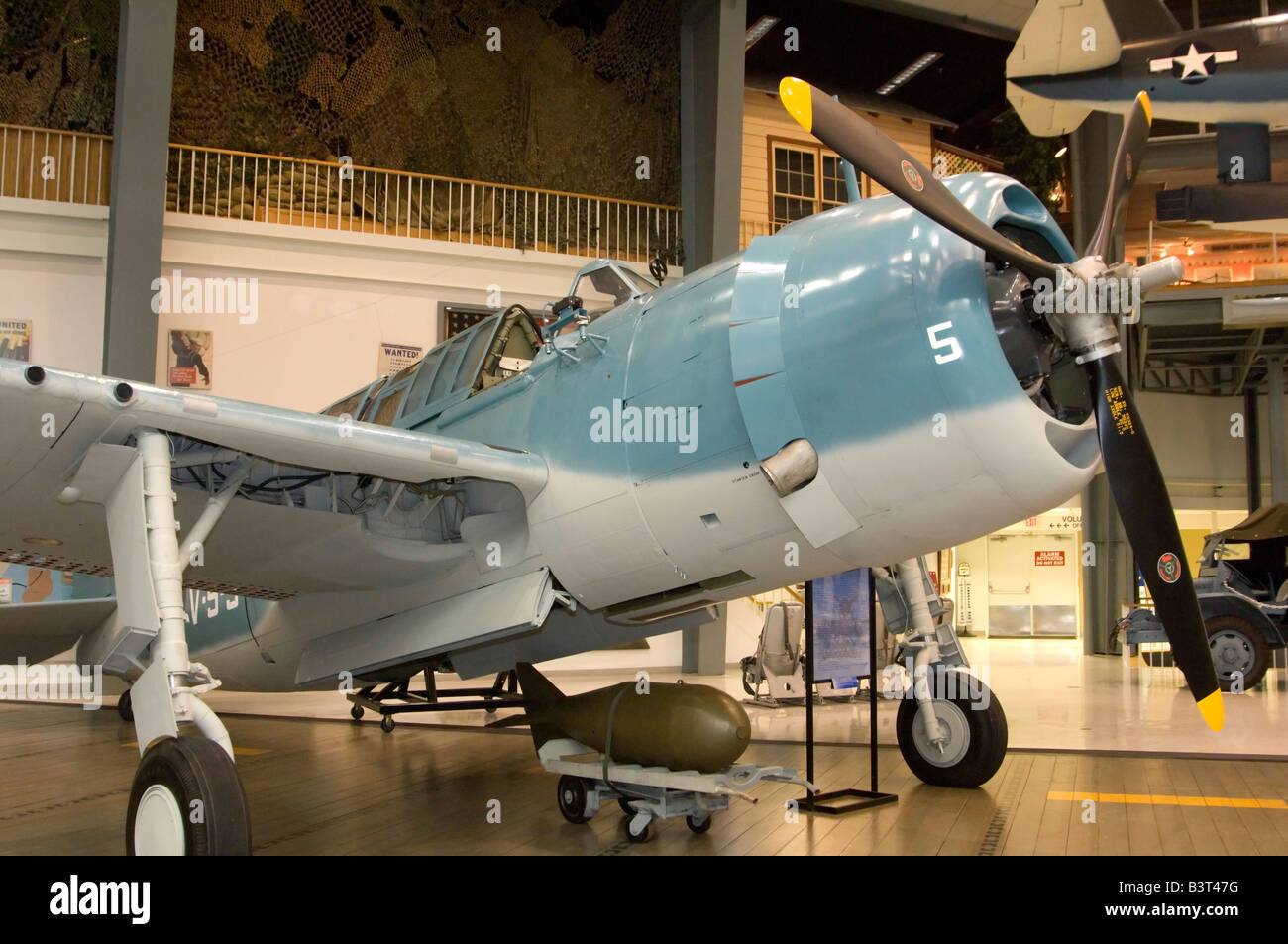 SB2A Brewster Buccaneer dive bomber on static display at US Naval Air Museum, NAS Pensacola ...