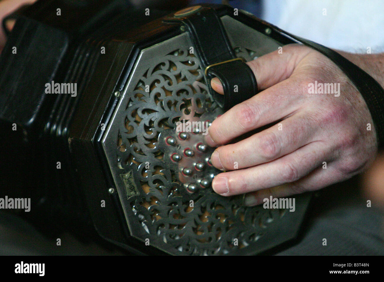 Musicians hands playing a squeeze box Stock Photo - Alamy
