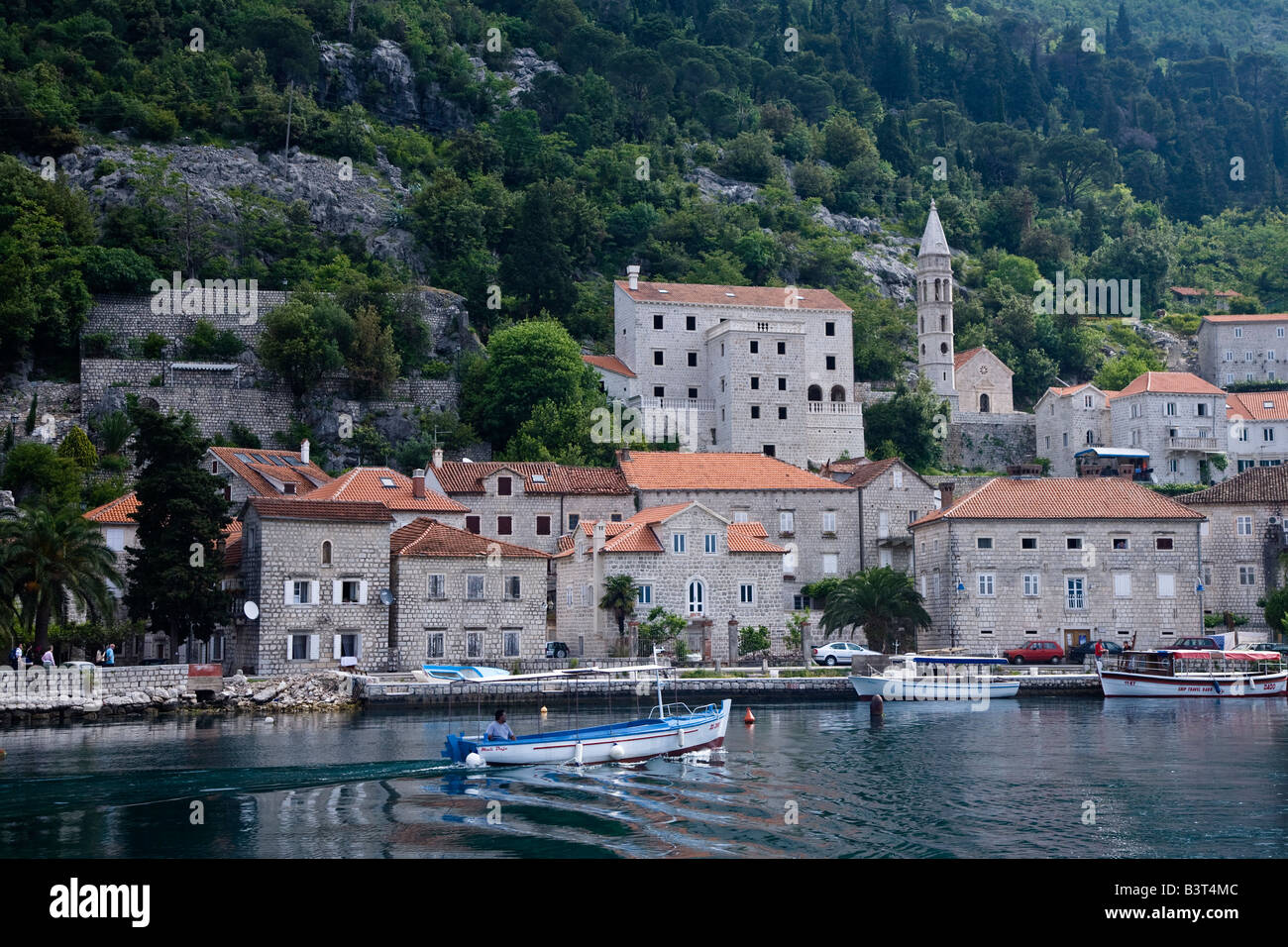 Risan Bay of Kotor Montenegro Europe Stock Photo - Alamy