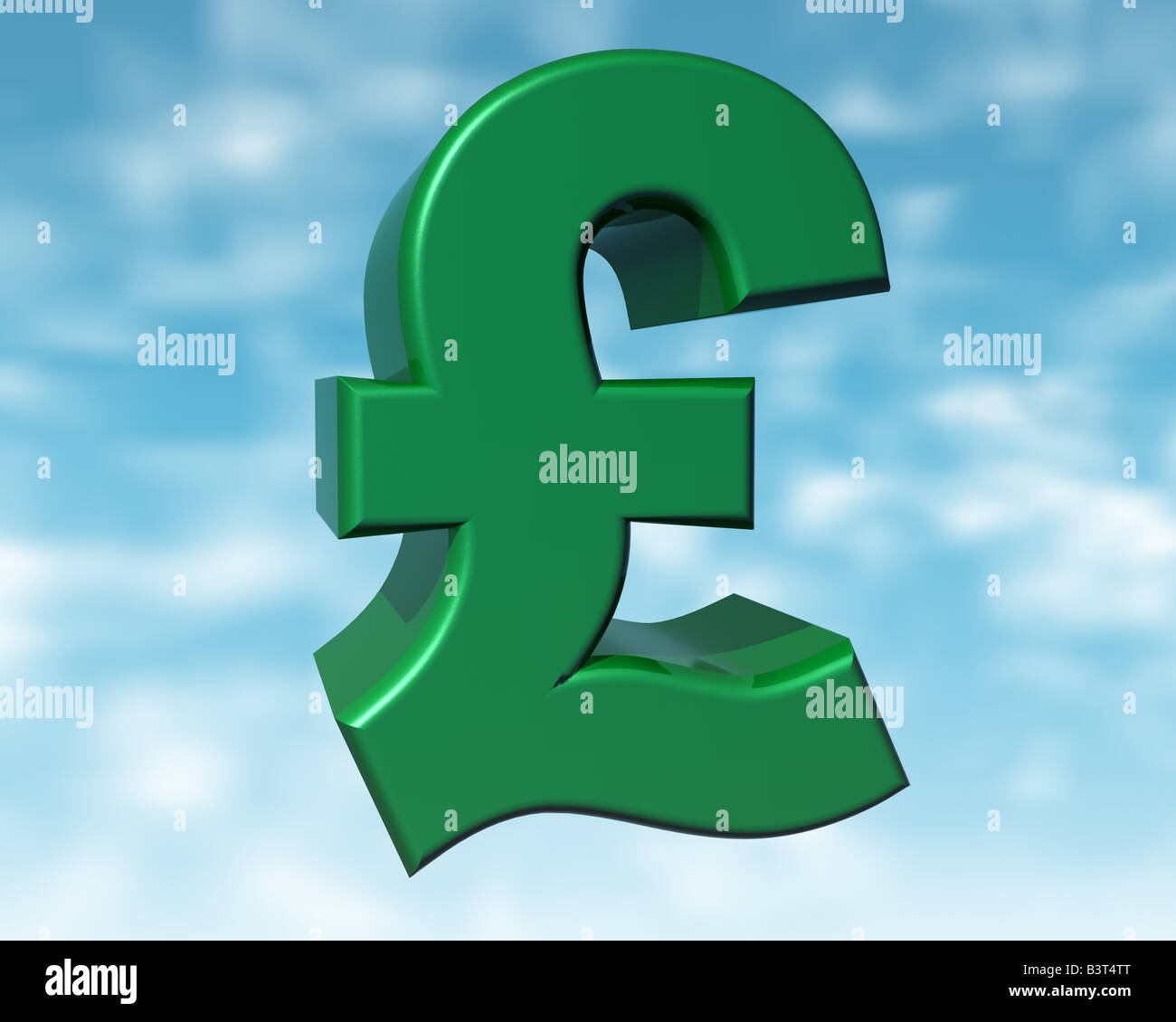 Illustration of the green pound representing the purchasing power of ...