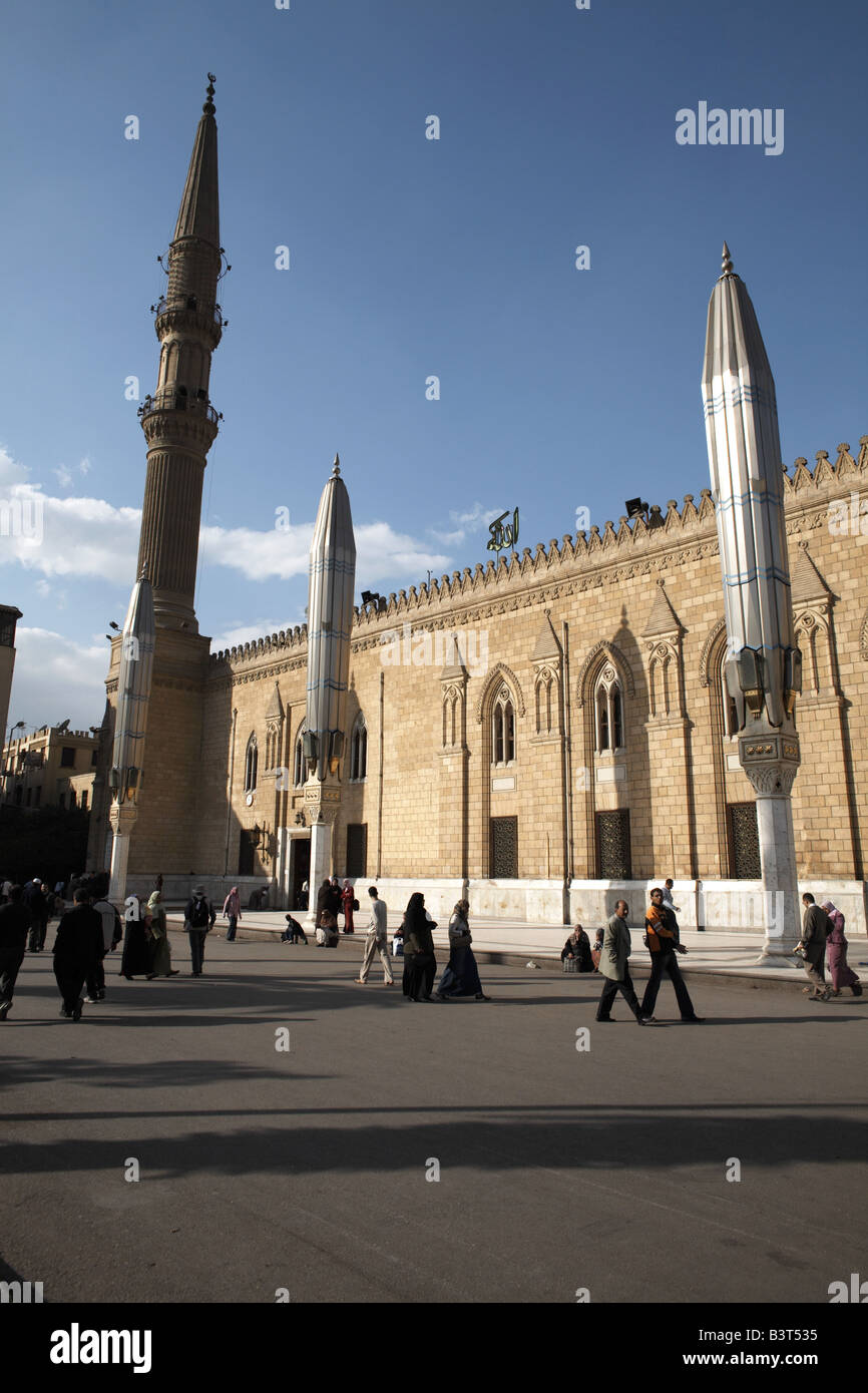 The Al Hussain Mosque, Cairo, Egypt Stock Photo - Alamy