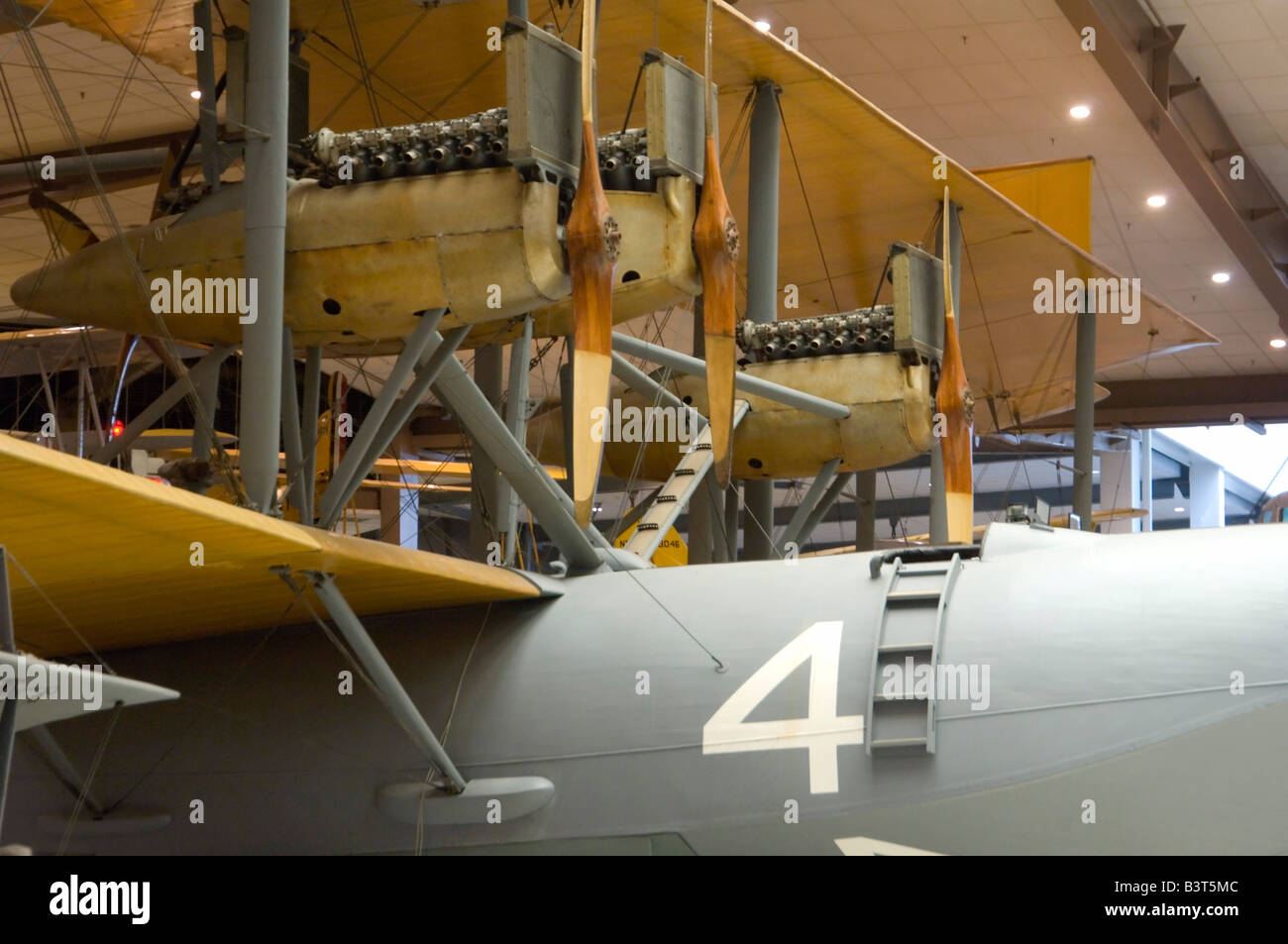 The Navy-Curtis NC-4 late WWI era bi-wing anti-sub amphibious aircraft ...