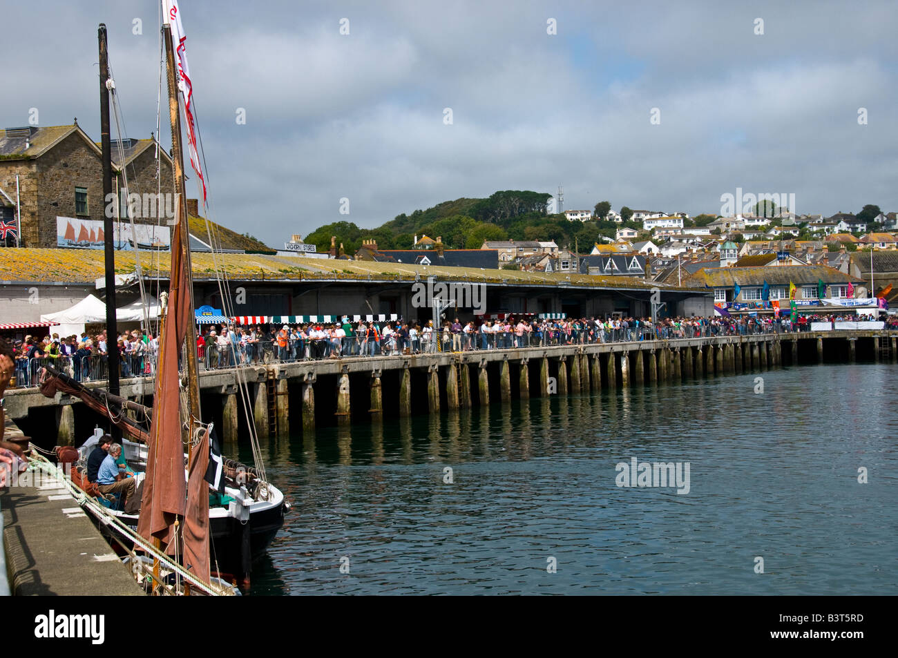 The Newlyn Fish Festival in Newlyn Harbour in Cornwall Stock Photo - Alamy