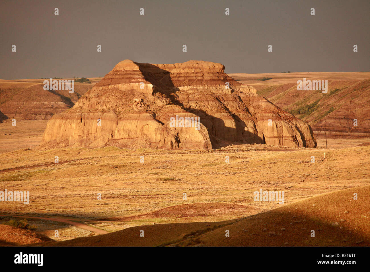 Castle Butte in Big Muddy Valley of Saskatchewan Stock Photo - Alamy