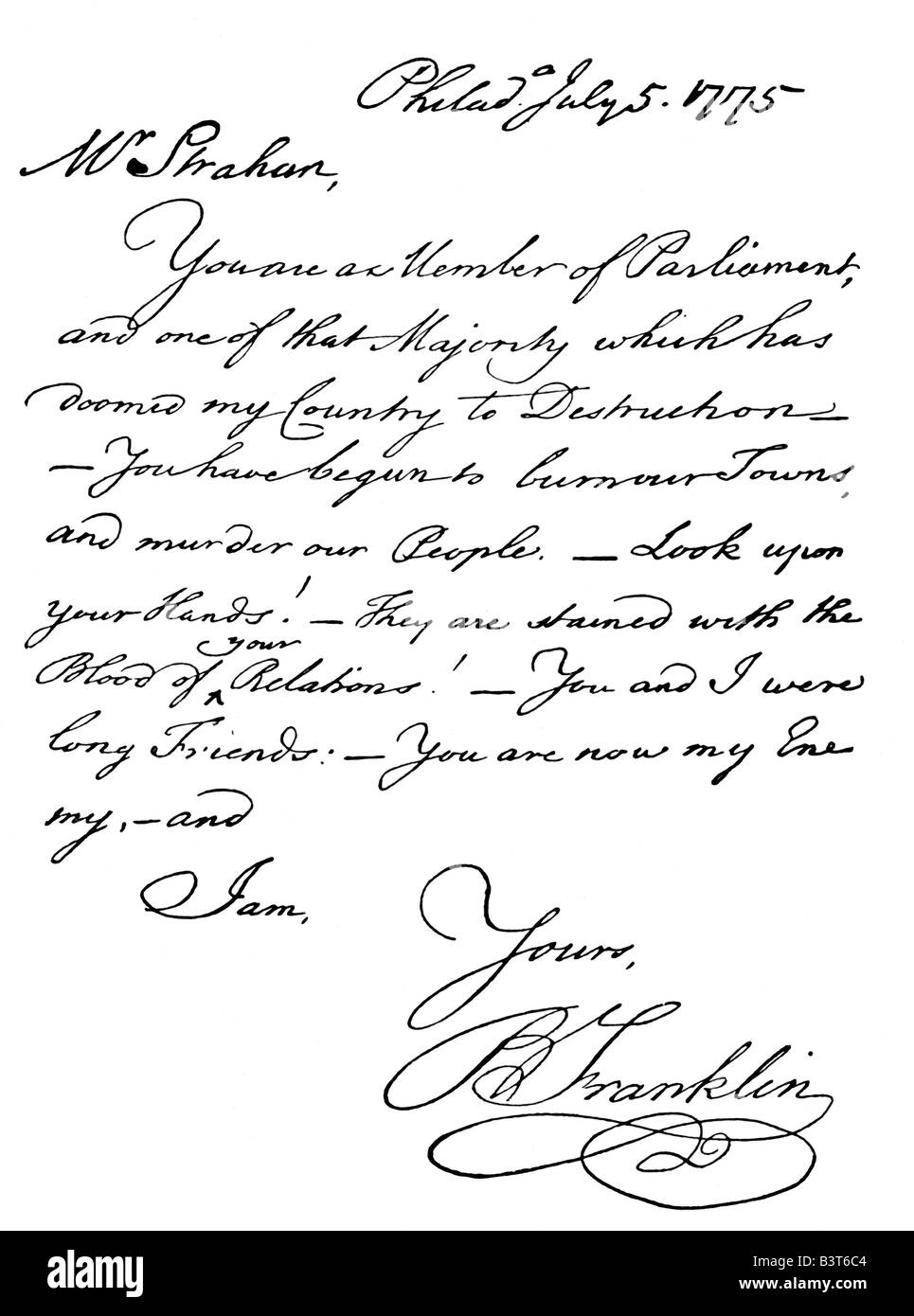 Ben Franklin Letters